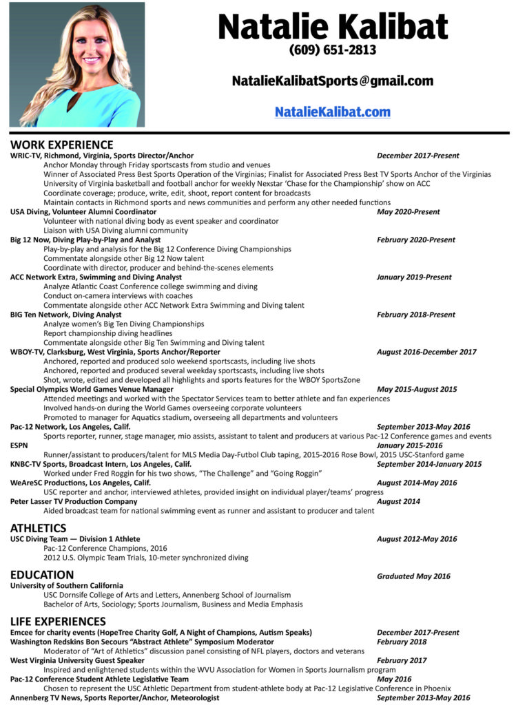 About Natalie Kalibat — Natalie Kalibat